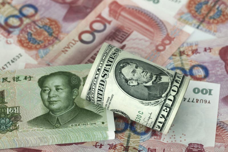 Dollar und RMB stockfoto. Bild von menge, rolle, vorsitzender - 36332708