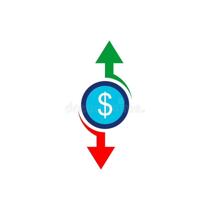 Dollar Up Down Arrow Logo Icon Stock Vector - Illustration of concept ...