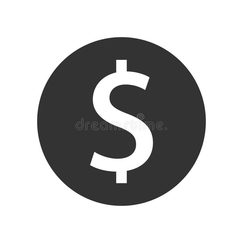 Dollar Vector Icon. Flat Dollar Symbol is Isolated on a White ...