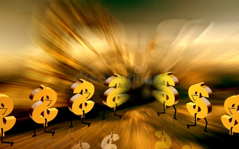 Walking Dollar Stock Illustrations – 1,284 Walking Dollar Stock ...