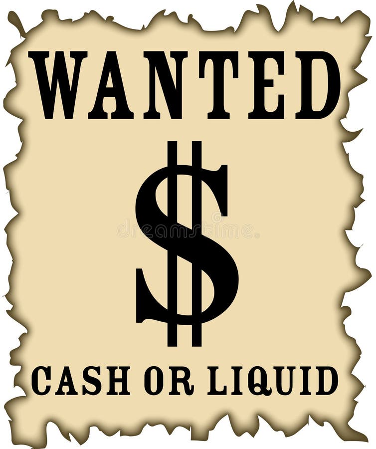 Wanted Vintage Western Poster Stock Vector - Illustration of currency ...