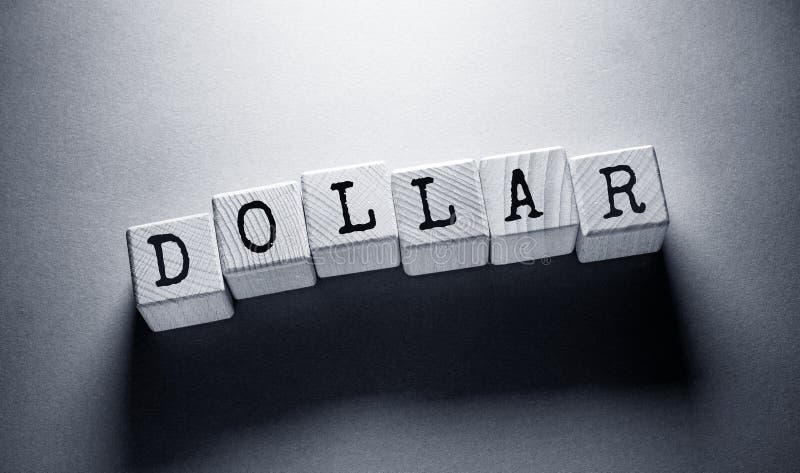 Dollar word and clip art stock photo. Image of word - 195151756