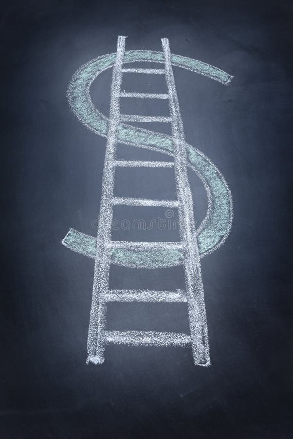Dollarladder stock afbeelding. Image of raad, symbool - 34299389