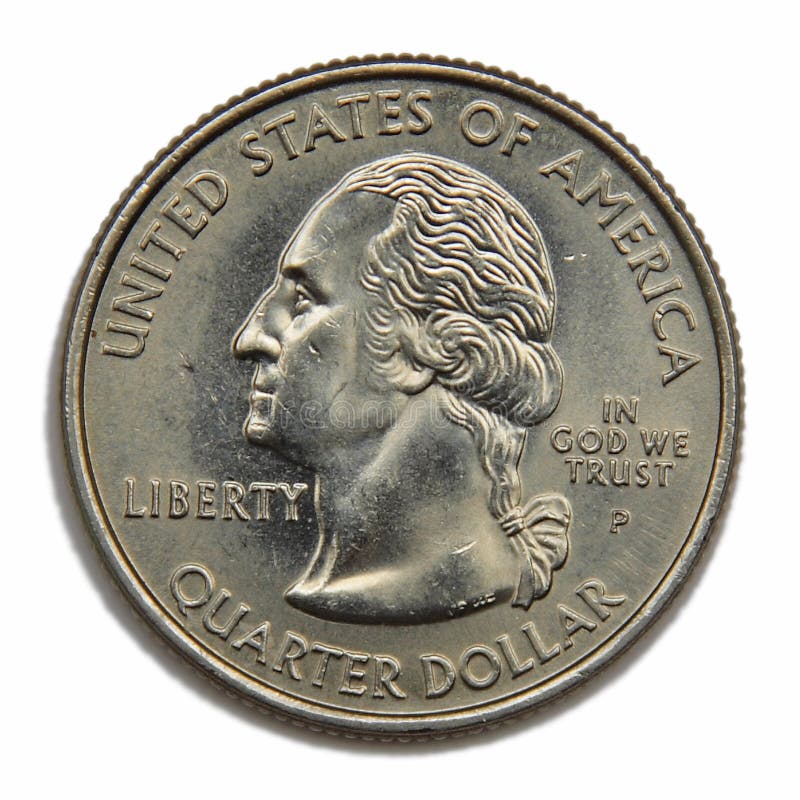 Dollaro Quarto Degli Stati Uniti Fotografia Stock - Immagine di moneta ...