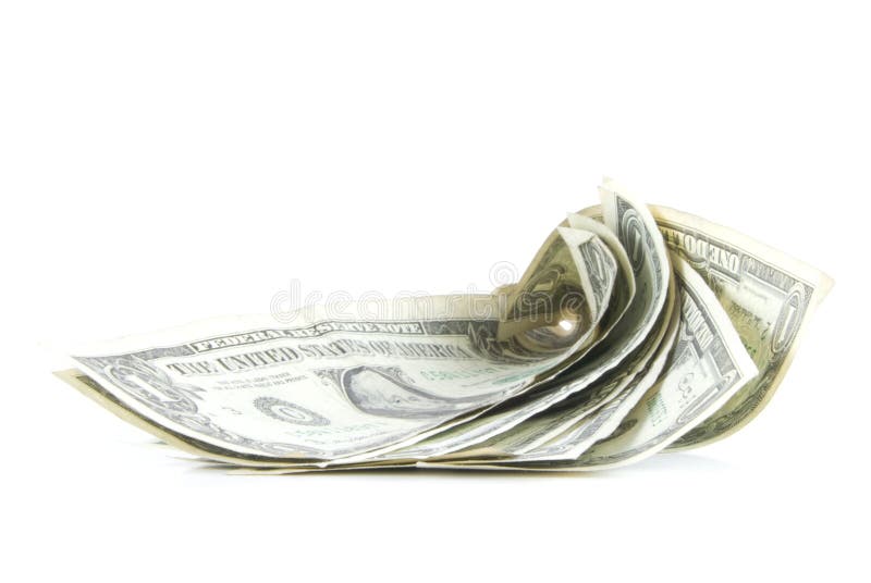 Falling Dollars Bank Notes Isolated Stock Image - Image of banking ...