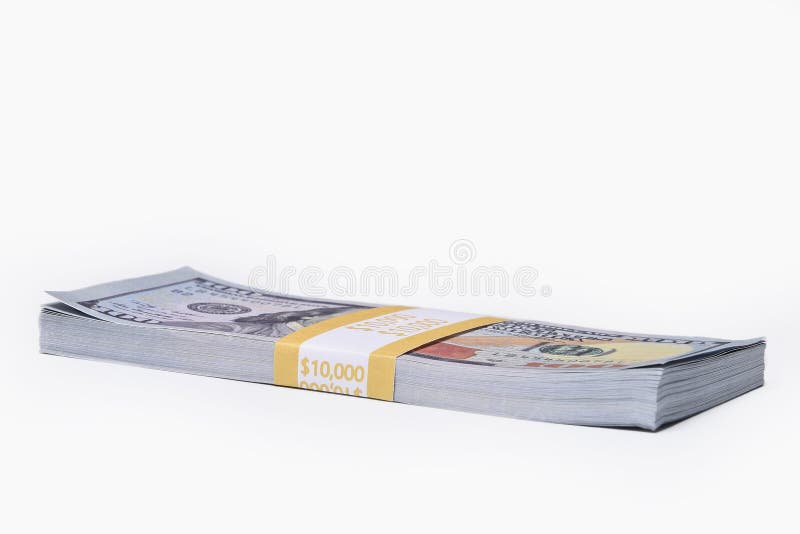 10,000 Dollars Banknotes Background , Money Finance Stock Image - Image ...