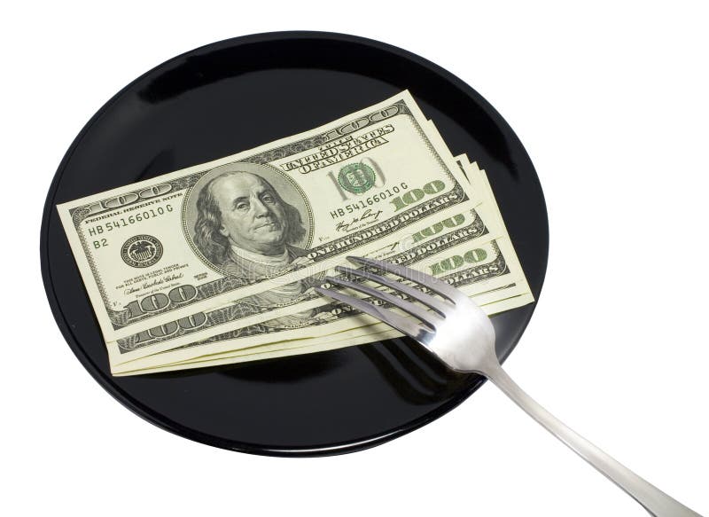 Butter and Money on a Slice of Bread Stock Photo - Image of money ...