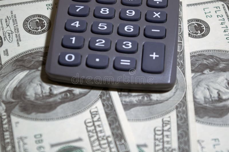 Dollars and calculator stock image. Image of green, market - 10832641