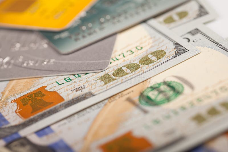 Dollars and Credit Card stock photo. Image of investment - 39439482