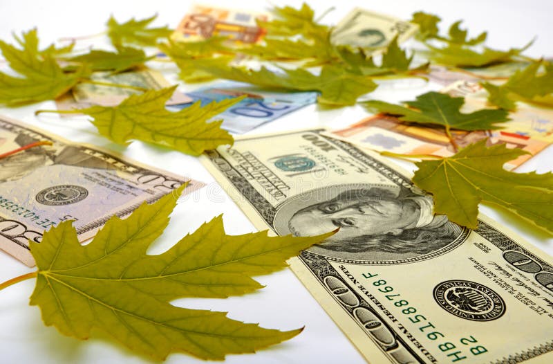 Autumn Leaves Falling Dollar Sign Stock Photos - Free & Royalty-Free ...