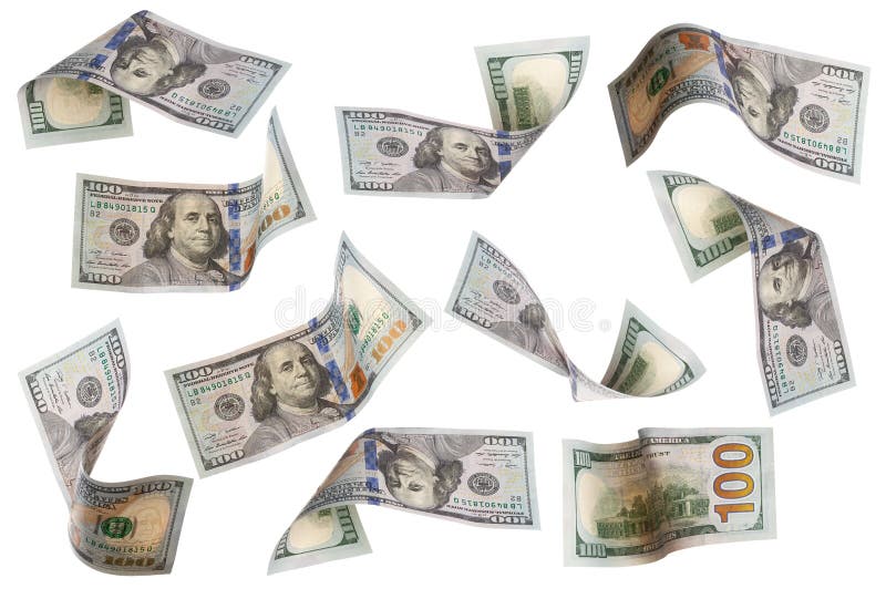 Dollar Bill Isolated Curved Stock Photos - Free & Royalty-Free Stock ...