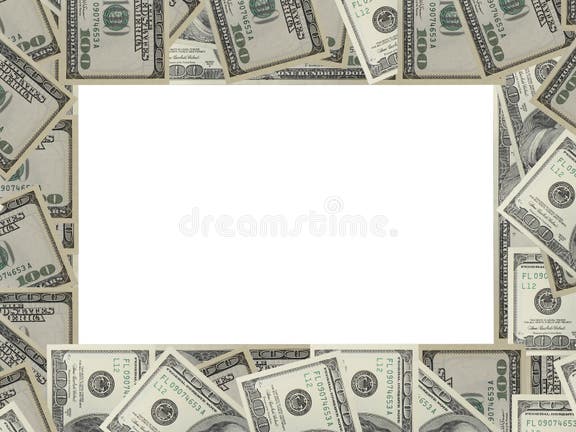 Dollars frame stock photo. Image of isolated, growth, frame - 4697758