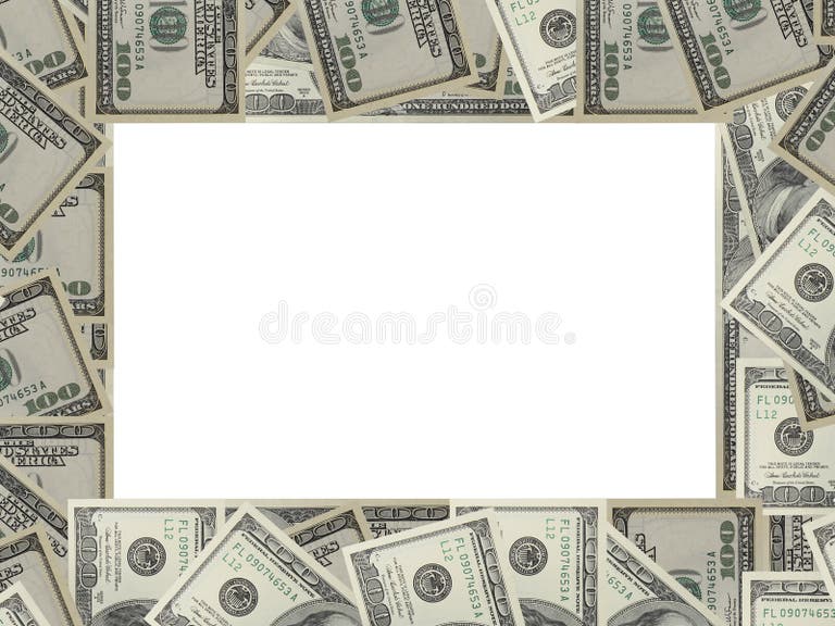 Dollars frame stock photo. Image of isolated, growth, frame - 4697758