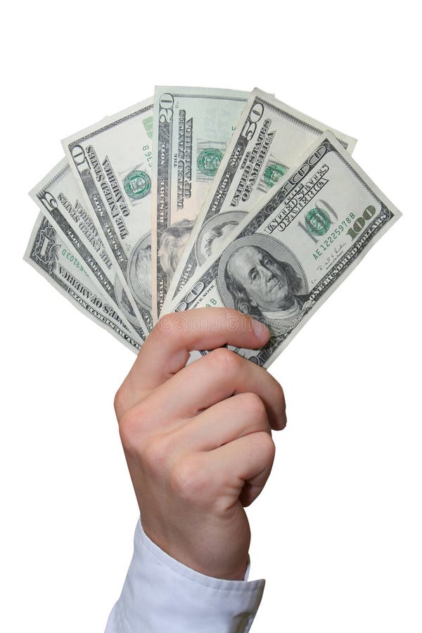 Dollars in a hand stock photo. Image of financing, financial - 1013750