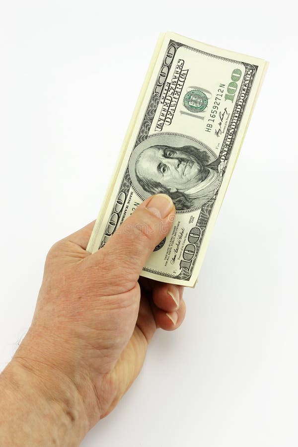 20 Dollar Bills Held in Hand Stock Photo - Image of bill, money: 169209360