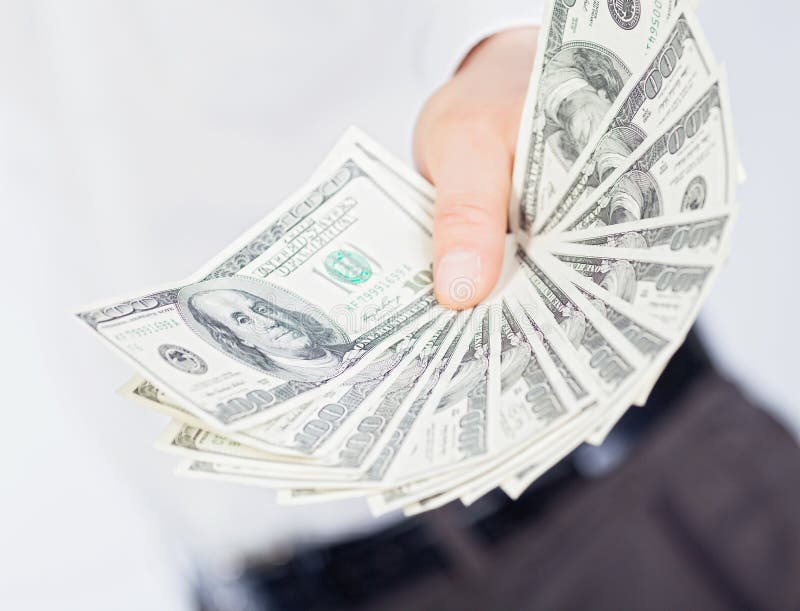 Dollars in hand stock photo. Image of bank, dollar, greenback - 23616410