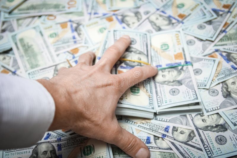 A Dollars in the Hands of a Businessman Man Guy for a Trip To the Rest ...