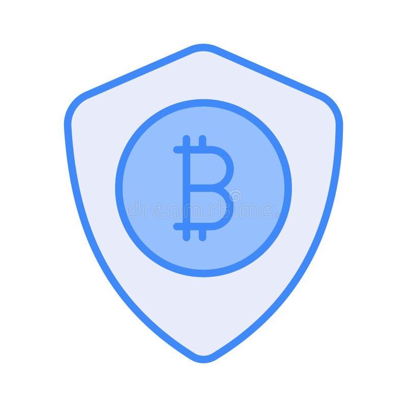 Cryptocurrency Coin Security, Finance Protection. Security Vector ...
