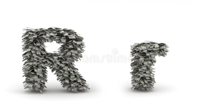 Dollars letter R stock illustration. Illustration of loan - 23120549