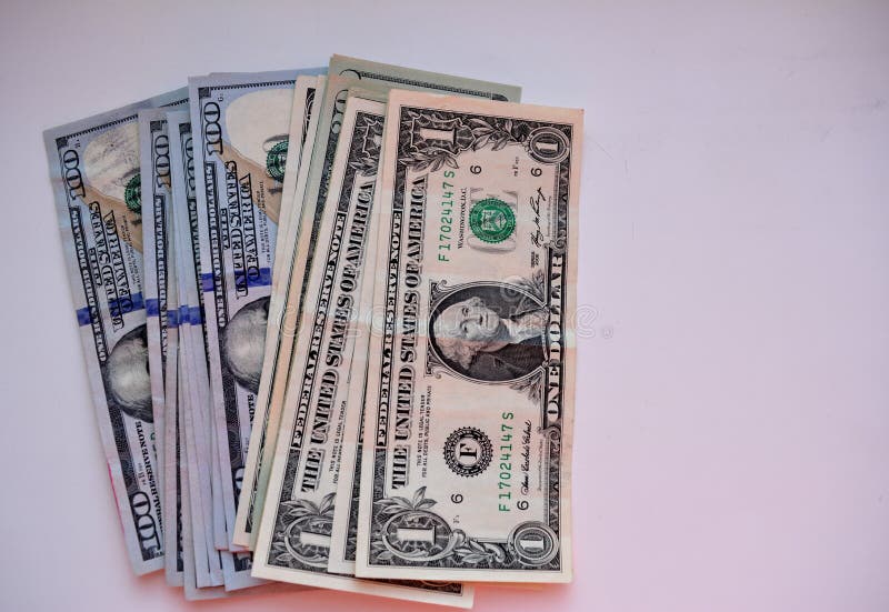 Dollars Money on a White Background Stock Photo - Image of dollars ...