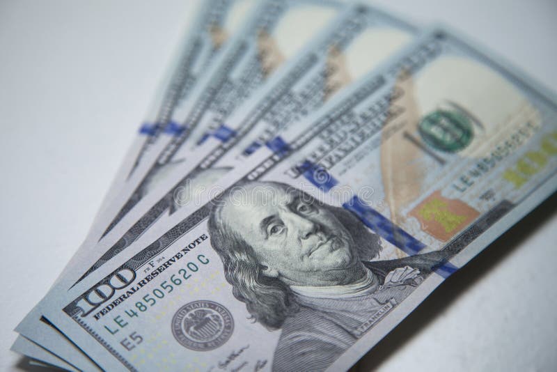 100 dollars notes stock image. Image of hoard, economics - 8337585