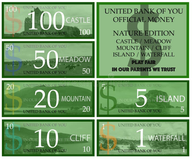 Play Money (make Your Money Set) Stock Vector - Illustration of euro ...