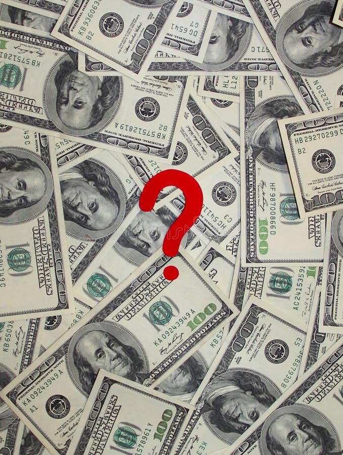 Dollars with a Question Mark Stock Photo - Image of finance ...