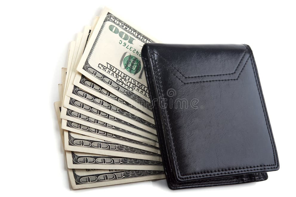 Dollars stack in wallet stock photo. Image of bills, currency - 28803496