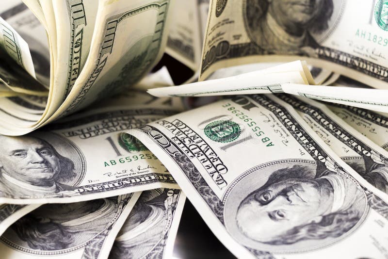 Dollars on the table stock image. Image of money, horizontal - 145171247