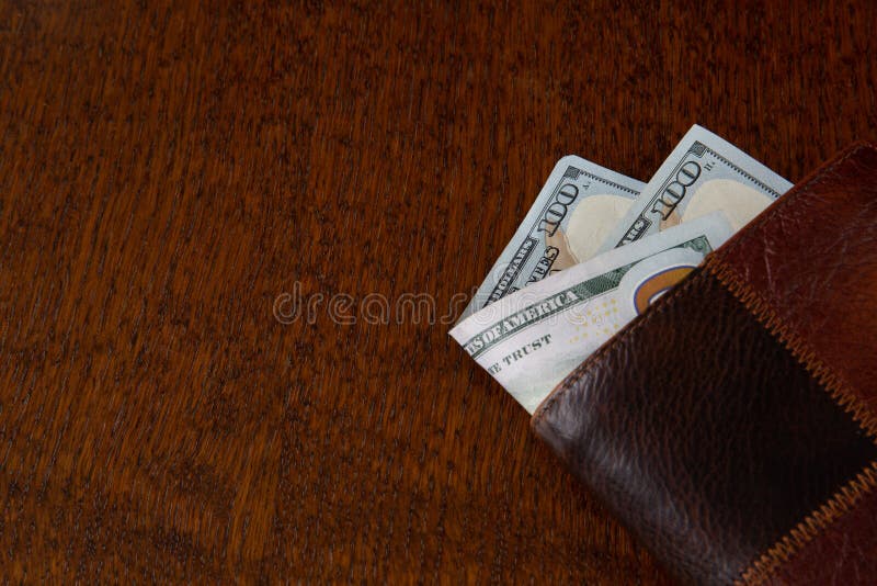 Dollars in the Wallet on the Table Stock Image - Image of carmen ...