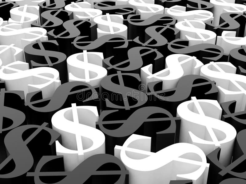 Dollarsymbole stock abbildung. Illustration von bild - 49547147