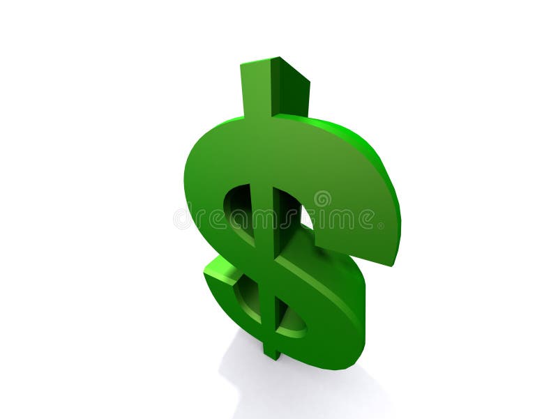 Dollartecken stock illustrationer. Illustration av guld - 1051760