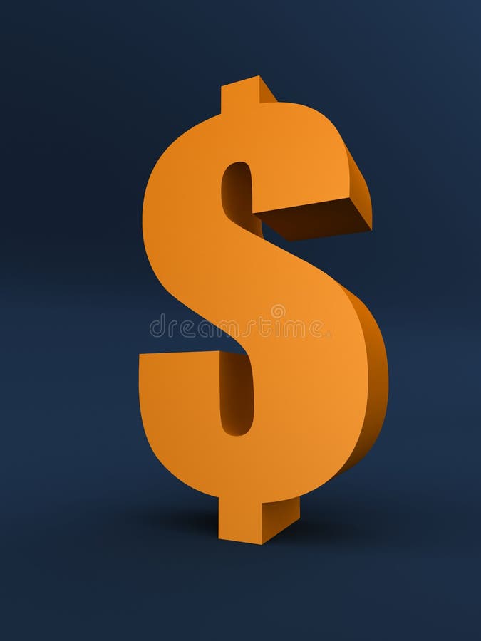 Dollartecken stock illustrationer. Illustration av guld - 1051760
