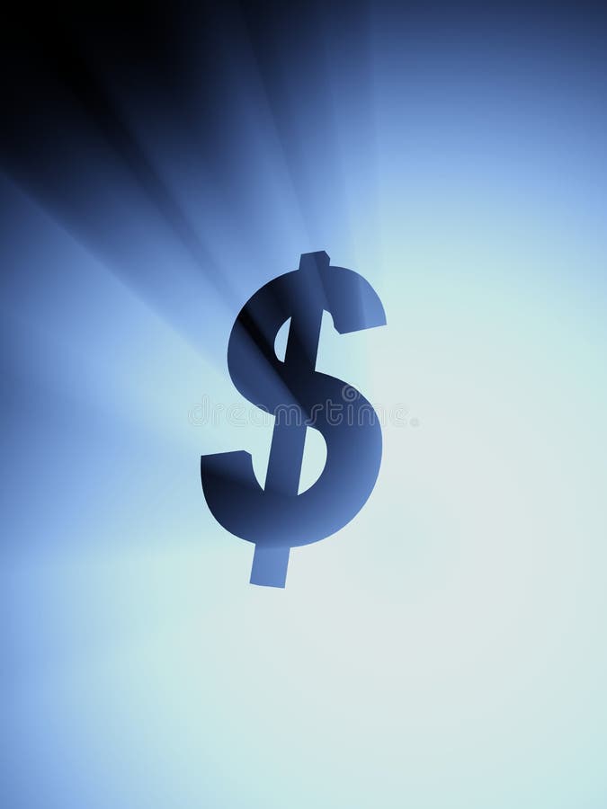 Dollartecken stock illustrationer. Illustration av guld - 1051760
