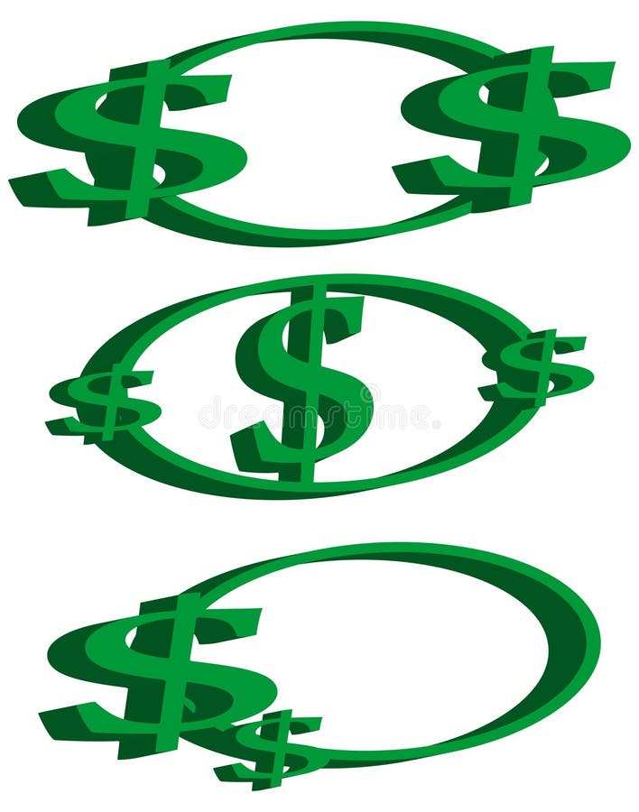 Dollarzeichenlogos vektor abbildung. Illustration von element - 35421856