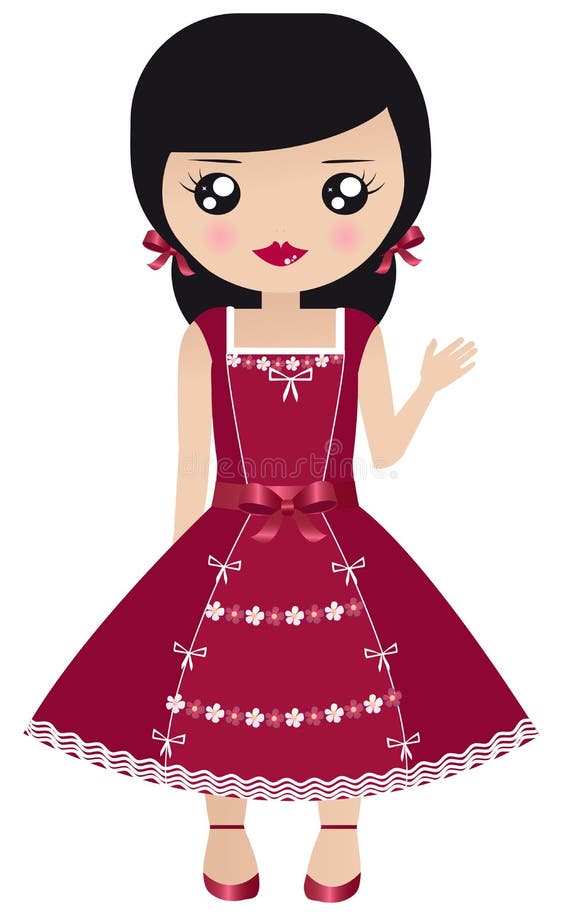 Haired Female Paper Dolls Stock Illustrations – 17 Haired Female Paper ...