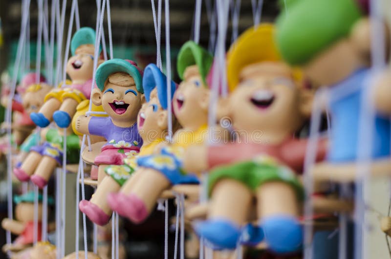 Rag Dolls on a Rope Holding Hands Numbers of the Coming Year Stock ...