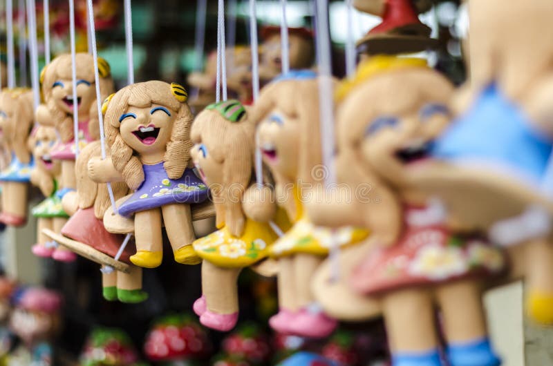 Rag Dolls on a Rope Holding Hands Numbers of the Coming Year Stock ...