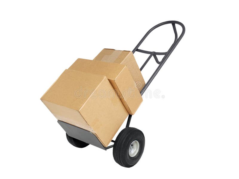 Dolly with Boxes. stock photo. Image of large, object - 11623546