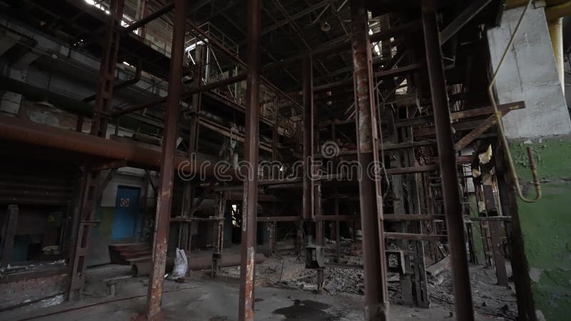 The Interior of the Destroyed Production in the Factory since the Days ...