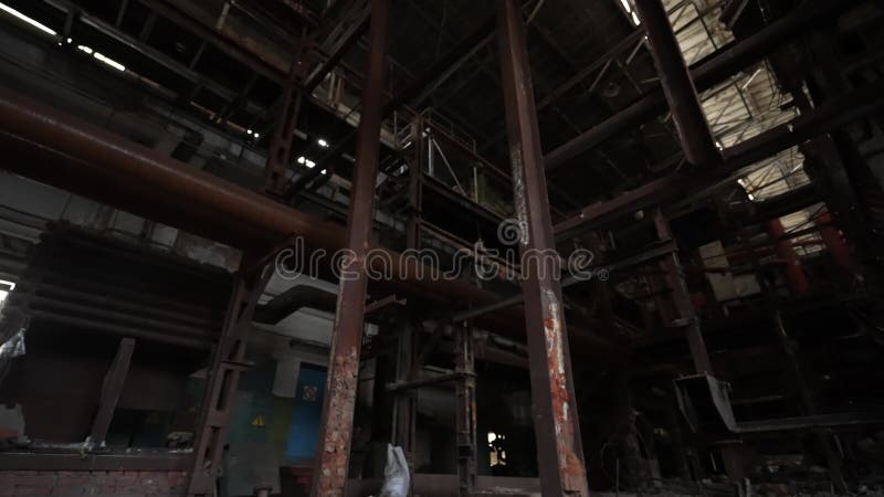 The Interior of the Destroyed Production in the Factory since the Days ...