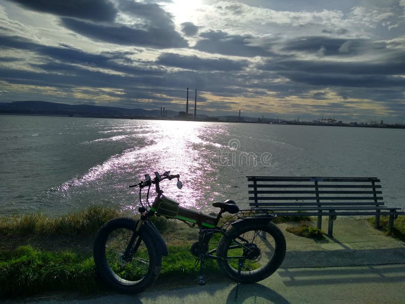 Dollymount Bull Island stock image. Image of sunset - 238126037