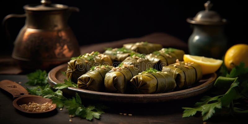 Dolma Close-up. a National Dish. Dolma, Cabbage Rolls, Sarmale ...