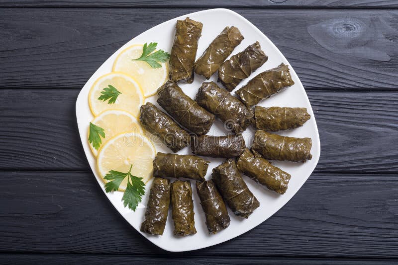 Dolma from grape of vines stock photo. Image of leaf - 120720326