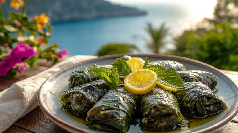 Dolma Lemon Garnish Sea Stock Photos - Free & Royalty-Free Stock Photos ...