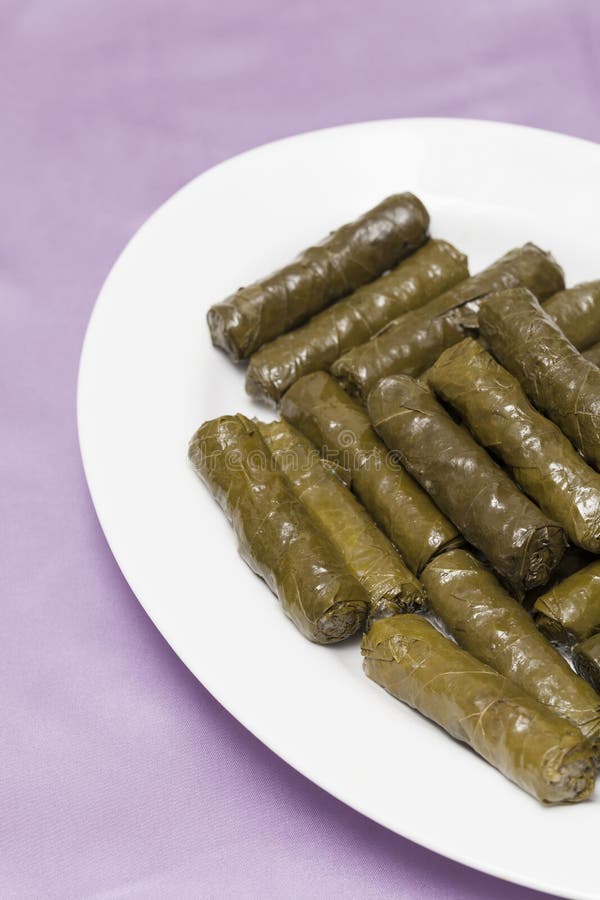 Dolmas in dish stock image. Image of purple, turkish - 28419969