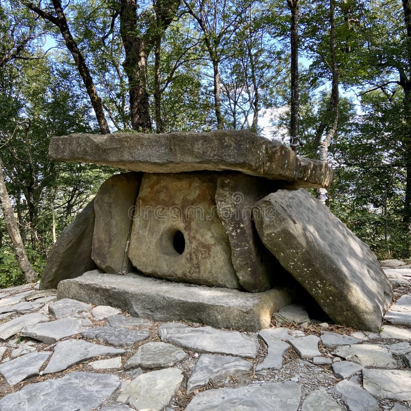 Dolmen is an Ancient Stone Structure in the Caucasus Stock Image ...