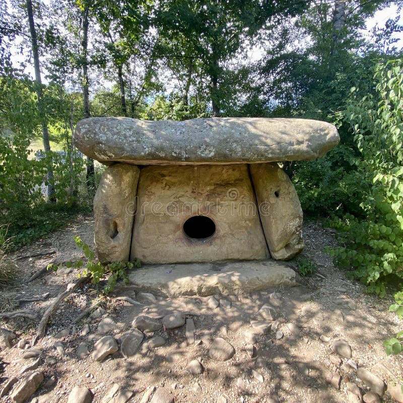 Dolmen is an Ancient Structure in the Caucasus Mountains Stock Image ...