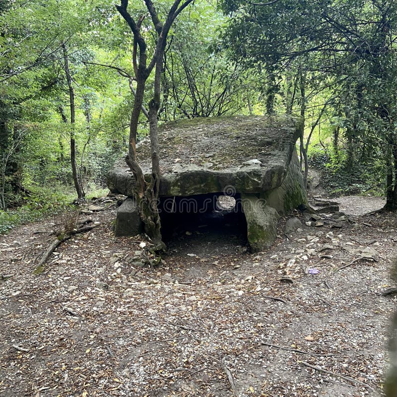 Dolmen is an Ancient Structure in the Caucasus Mountains Stock Image ...