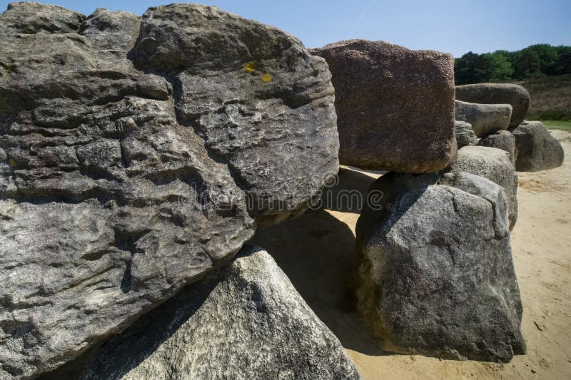 A Dolmen or Hunebed in Drenthe in the Netherlands Stock Photo - Image ...